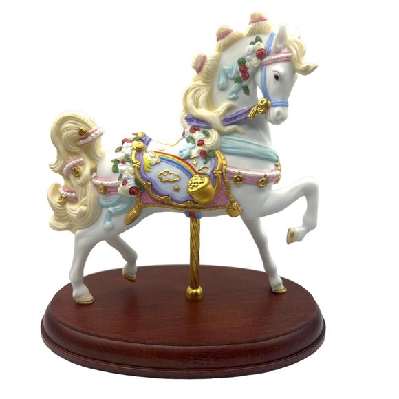 Art | Lenox Carousel 1998 Rainbow Horse Lucky Pot Of Gold | Poshmark